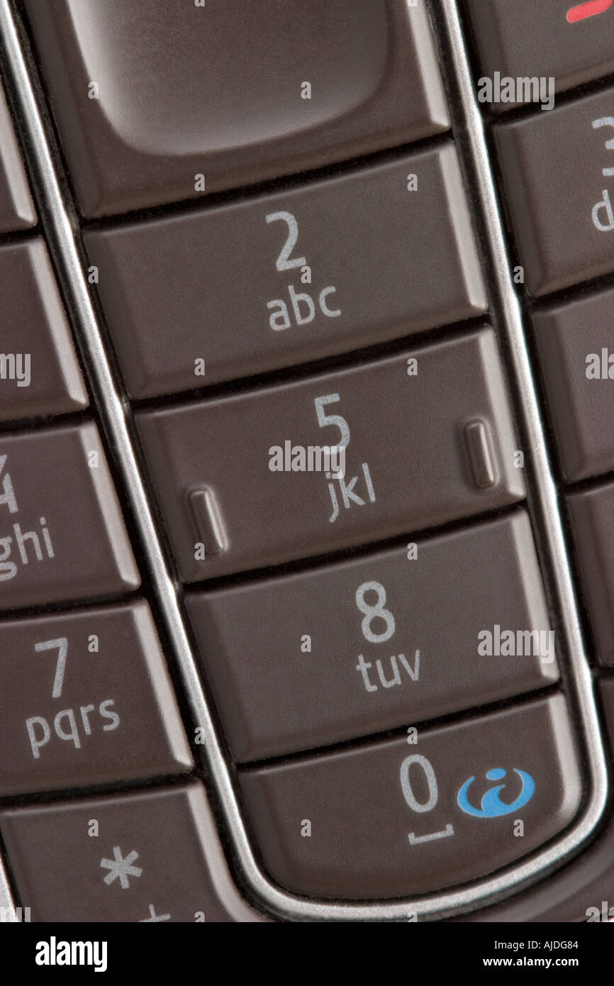 Mobile phone keys Stock Photo - Alamy