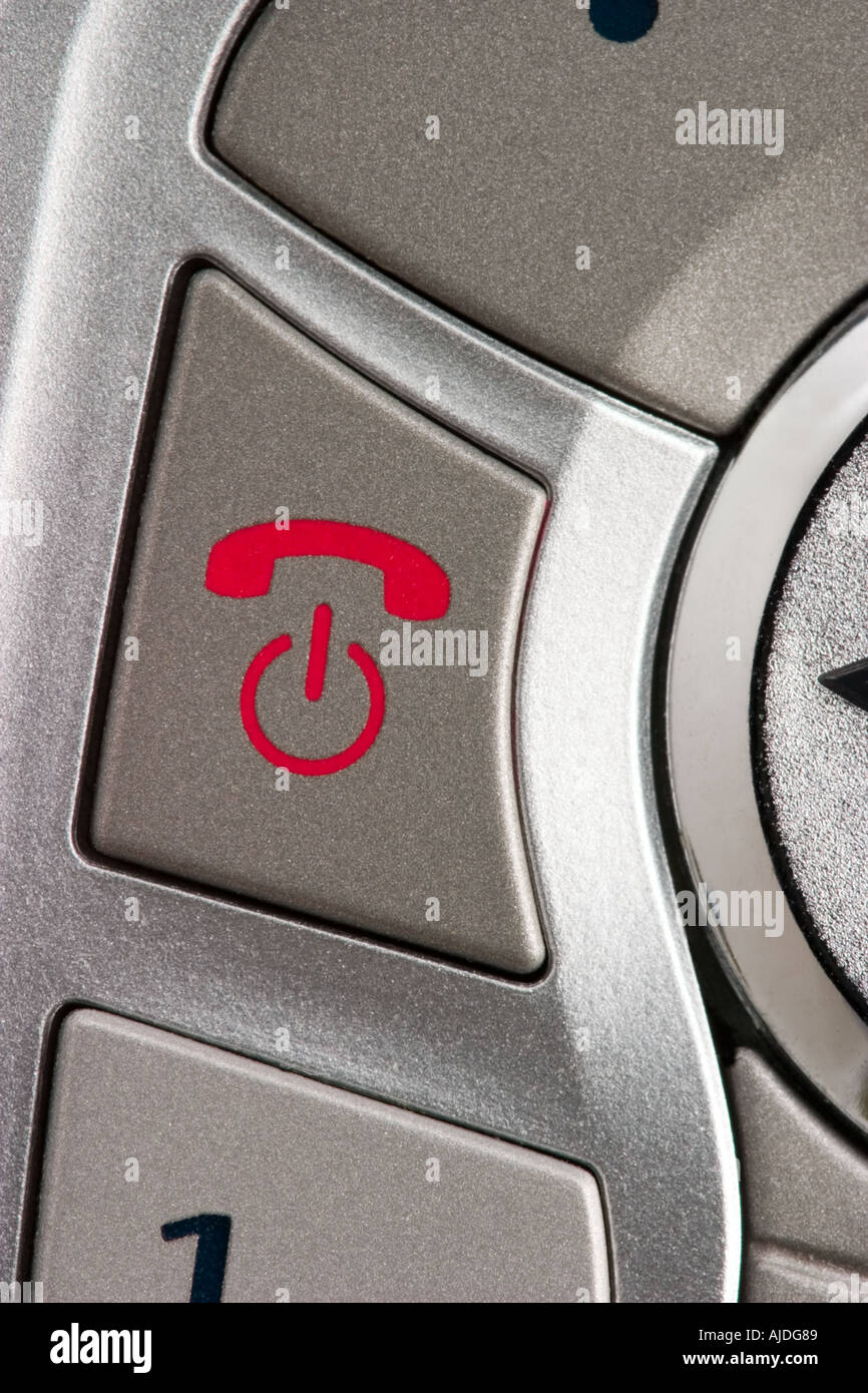Mobile phone end call key symbol Stock Photo - Alamy