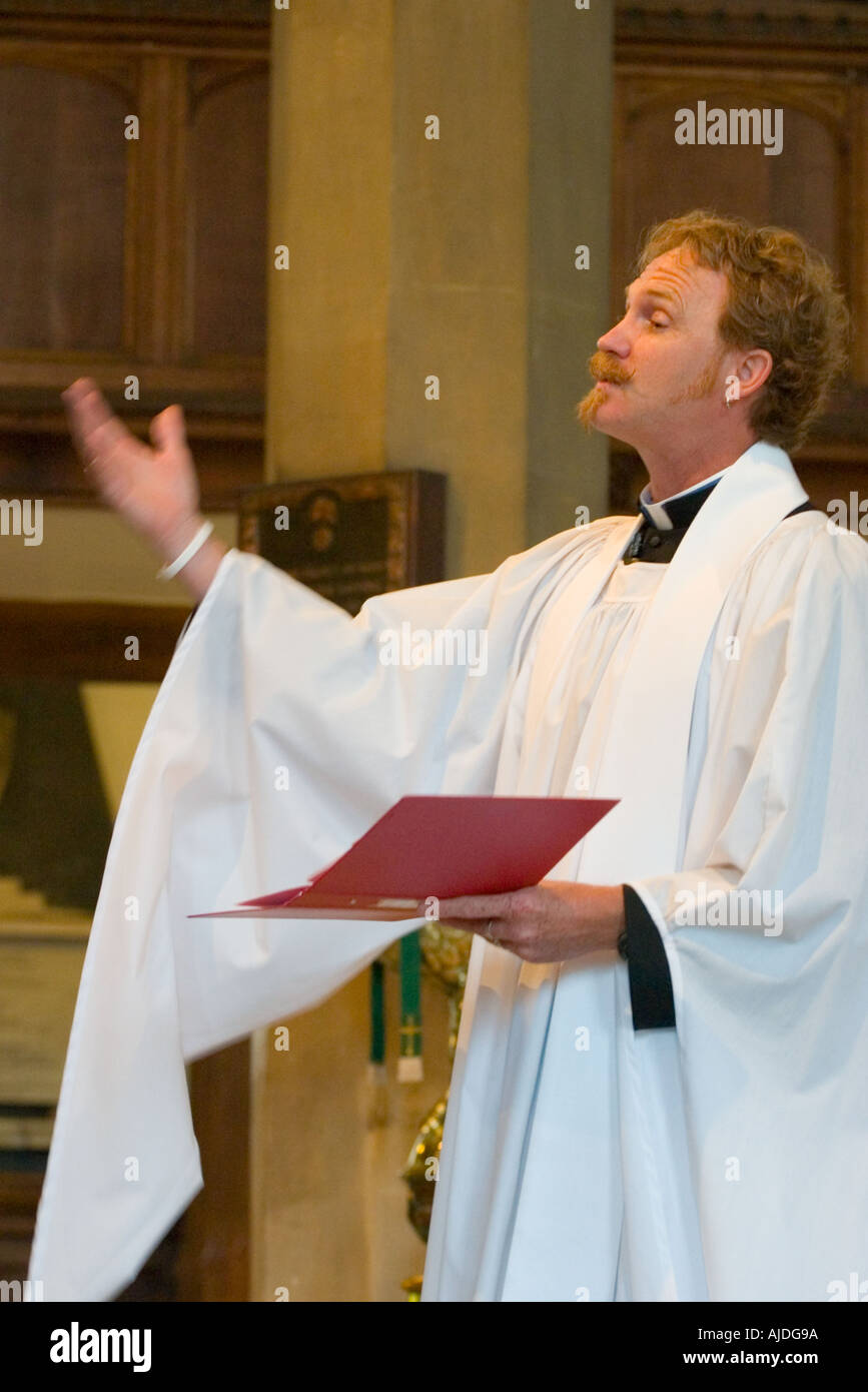 Anglican Curate Tony Cant of St Marys Church Walthamstow London UK ...