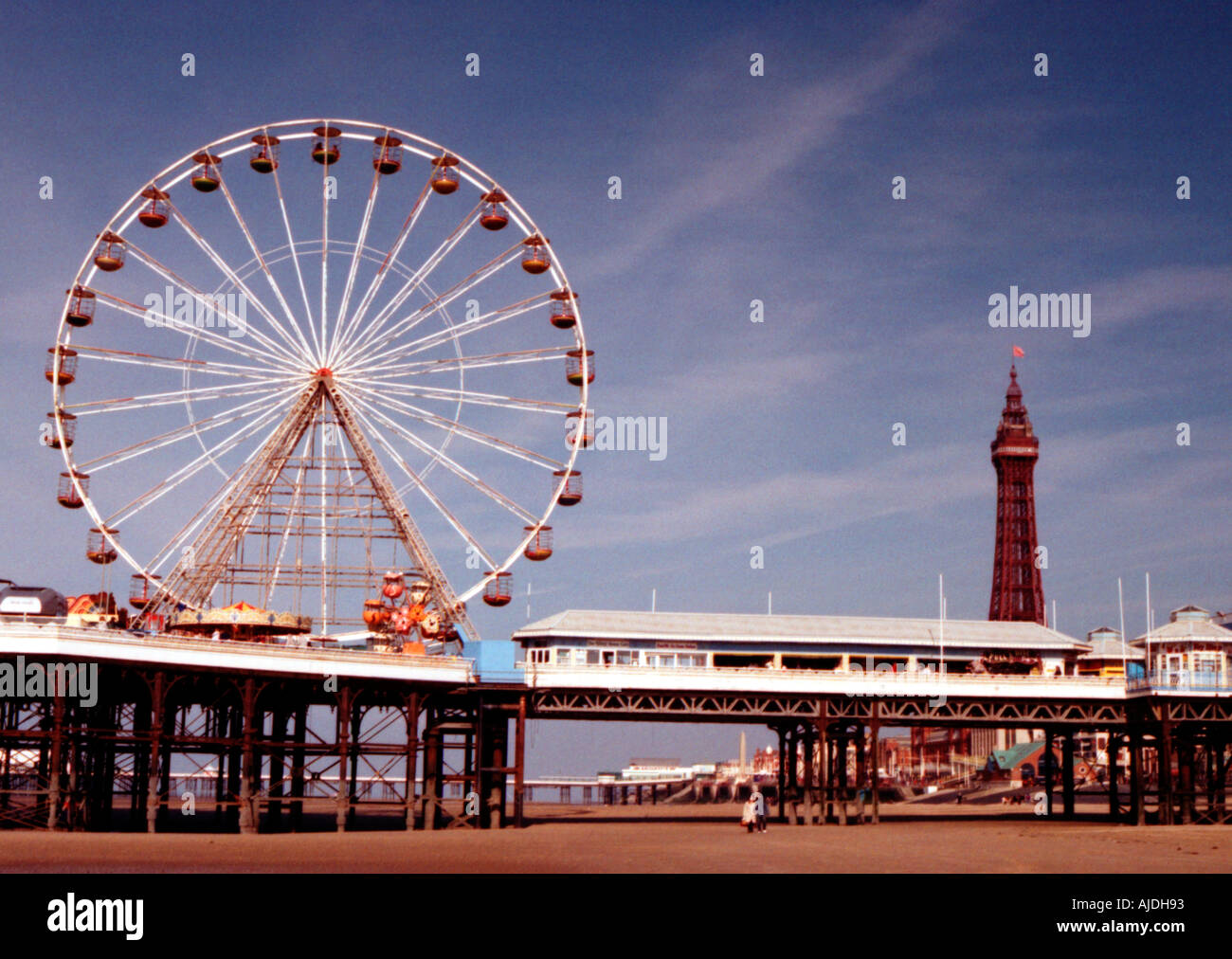 Big Wheel on Blackpool Promenade England Stock Photo - Alamy
