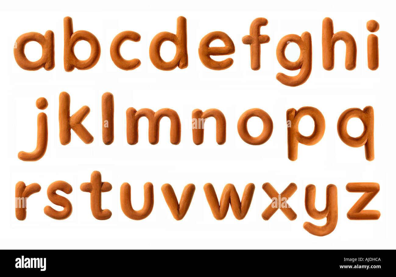 Plasticine alphabet hi-res stock photography and images - Alamy