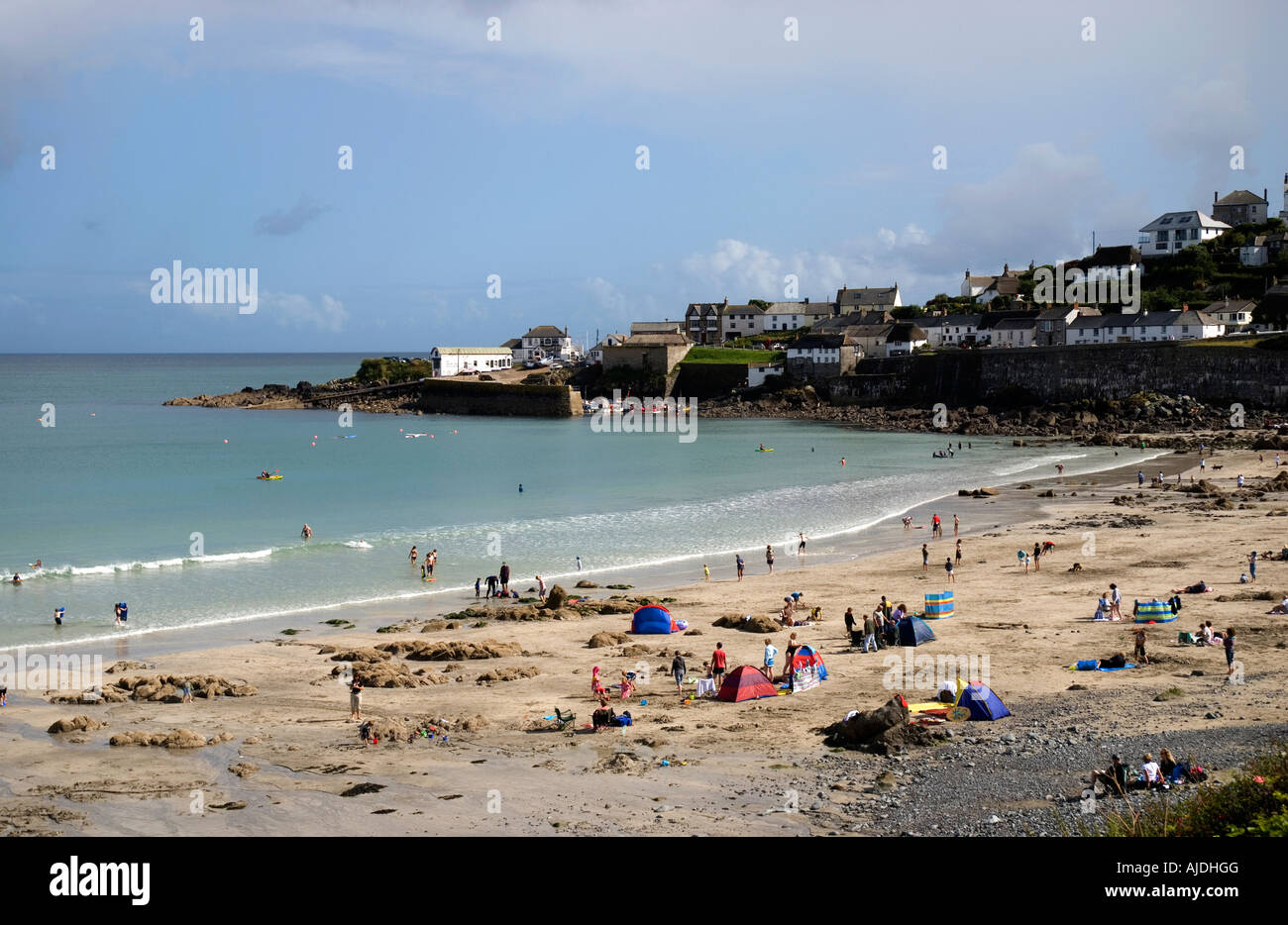 Coverack Beach The Lizard Peninsula Cornwall England Stock Photo - Alamy