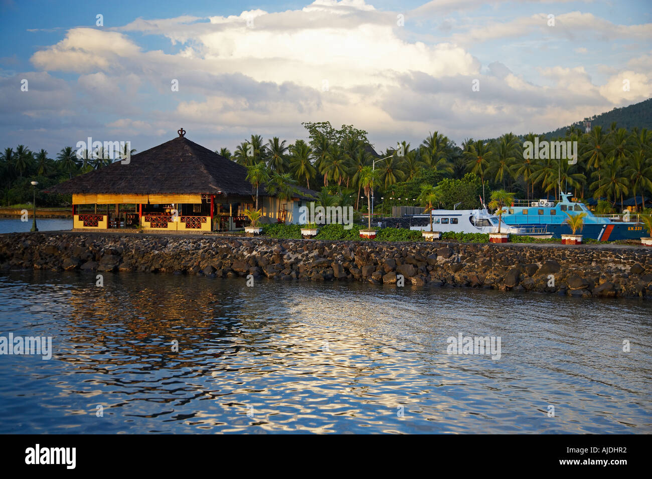 Tourist Resort of Tasik Ria in Northern Sulawesi, Indonesia Stock Photo ...