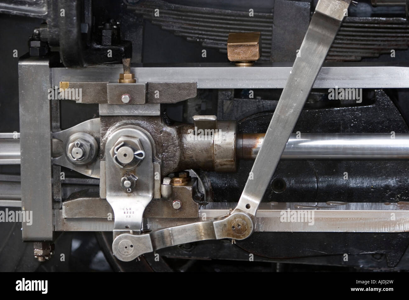 Locomotive rod assembly Puffing Billy historic steam railway Melbourne ...