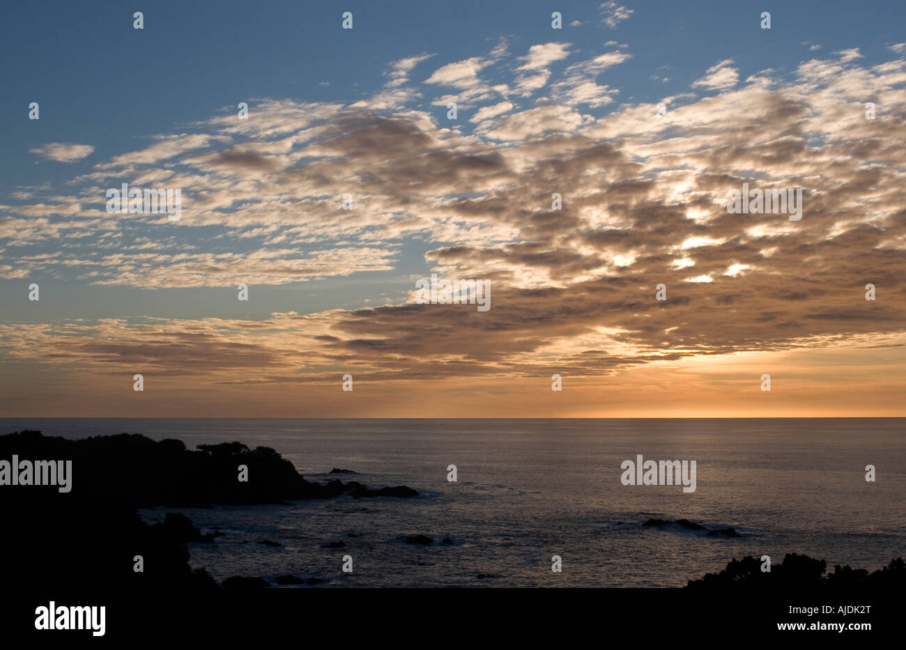 Carmel California ocean sunset Stock Photo - Alamy