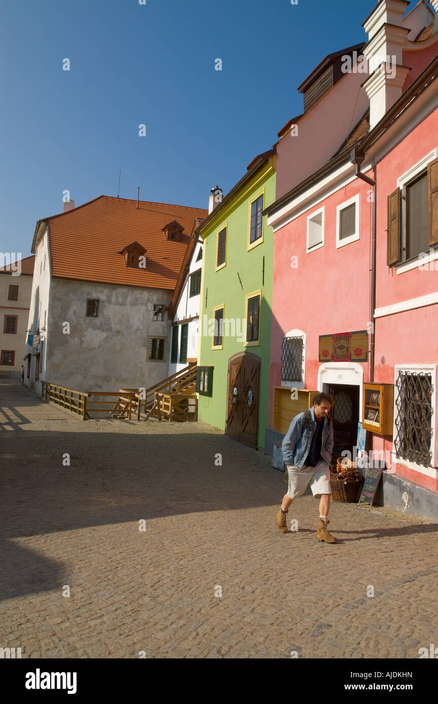 Siroka street in Cesky Krumlov, Czech Stock Photo - Alamy