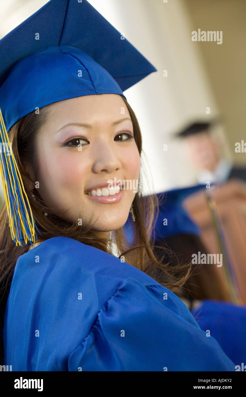 Graduate at ceremony, portrait Stock Photo - Alamy