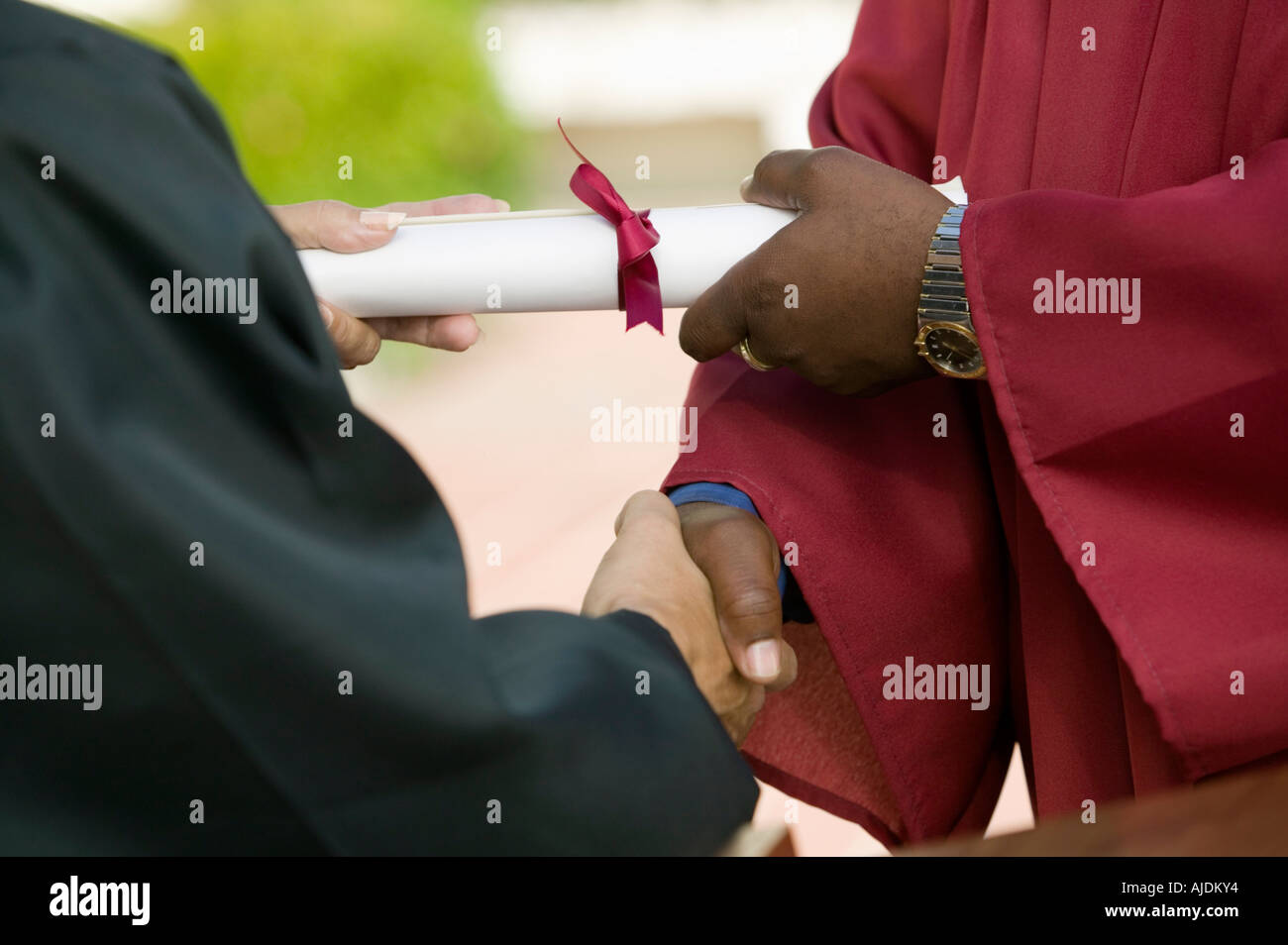 Receiving diploma hi-res stock photography and images - Alamy