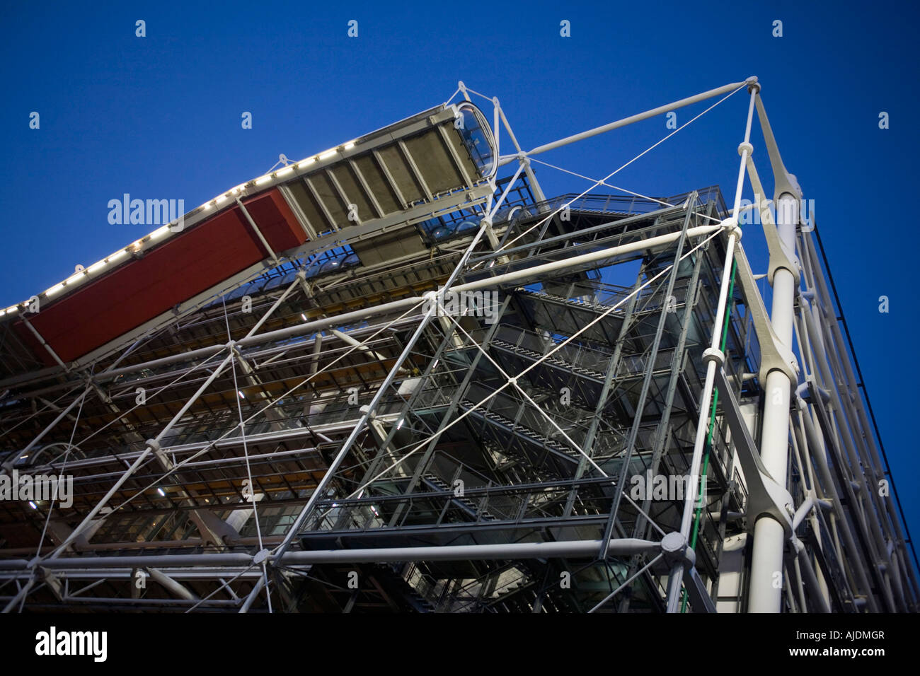 Centre Georges Pompidou At Night Stock Photos & Centre Georges Pompidou ...