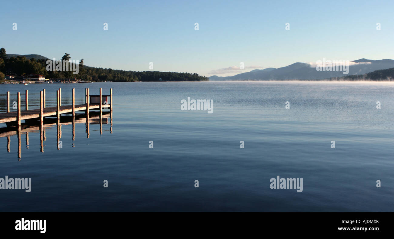 Very low clouds over Lake George Stock Photo - Alamy