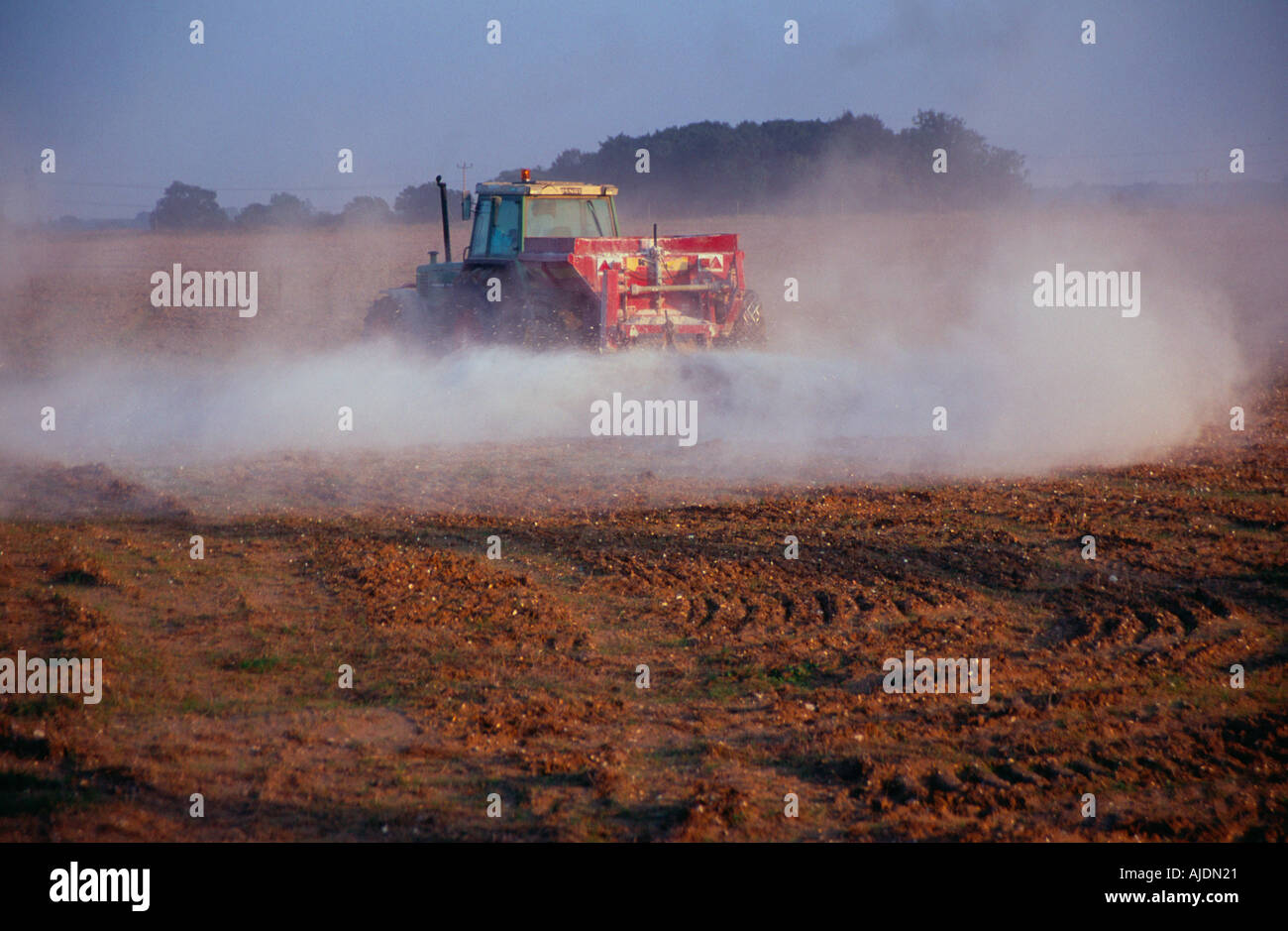 Tractor spraying lime hi-res stock photography and images - Alamy