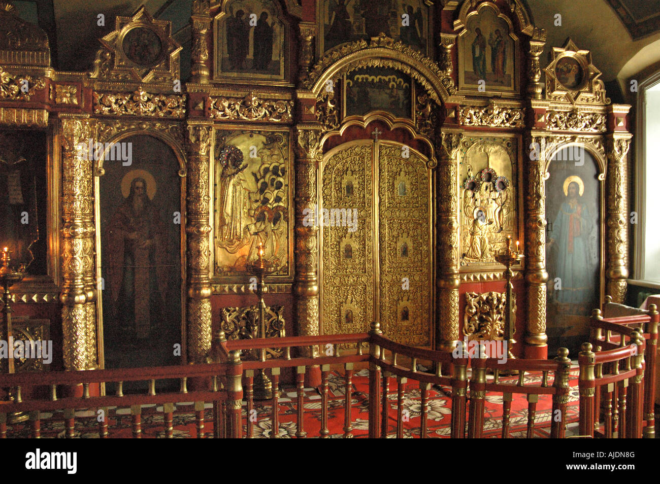 Interior of a Russian Orthodox Church Stock Photo - Alamy