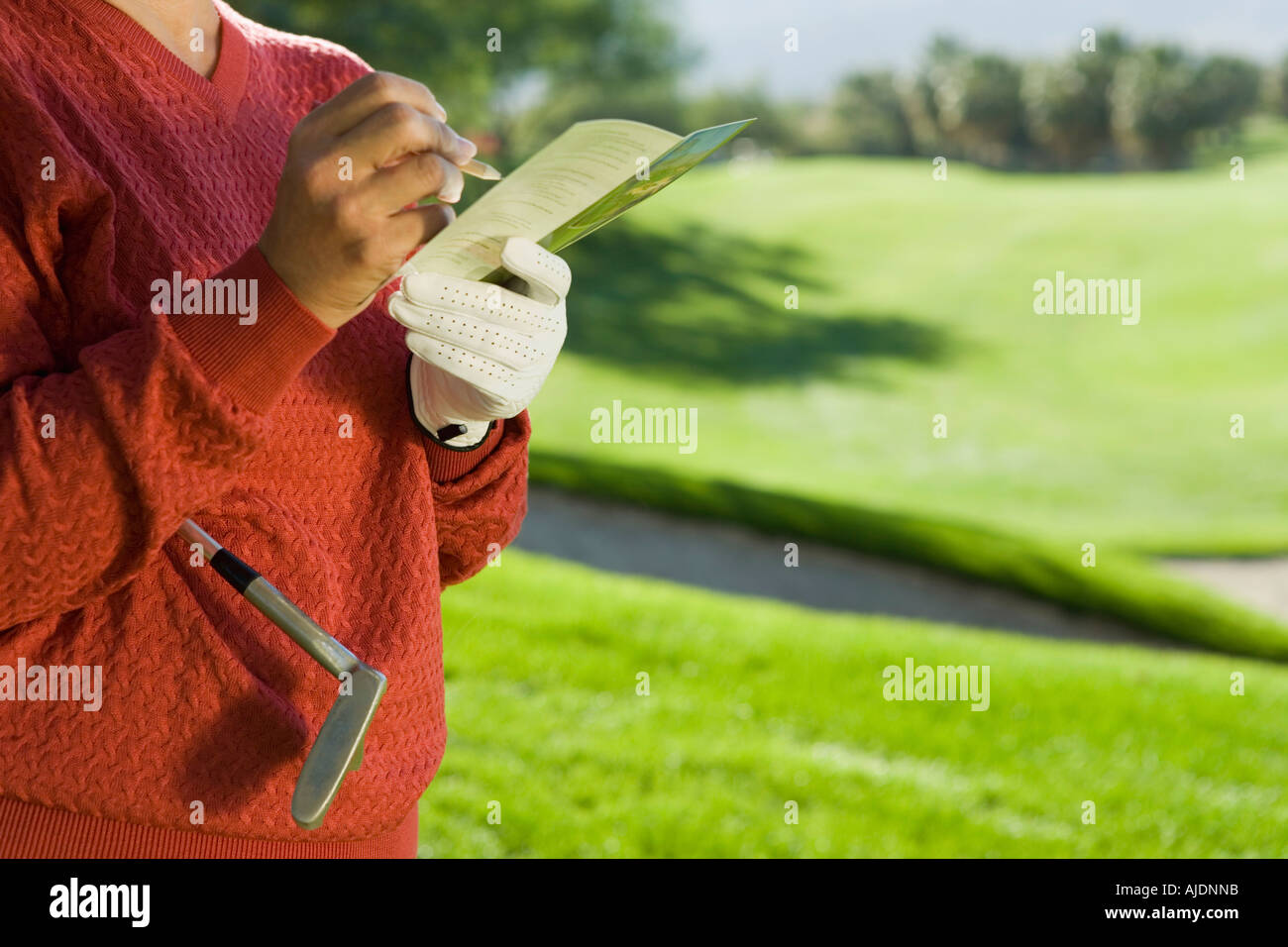Close up golf score card hi-res stock photography and images - Alamy