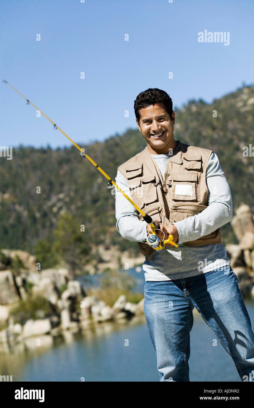 Black fishing vest hi-res stock photography and images - Alamy