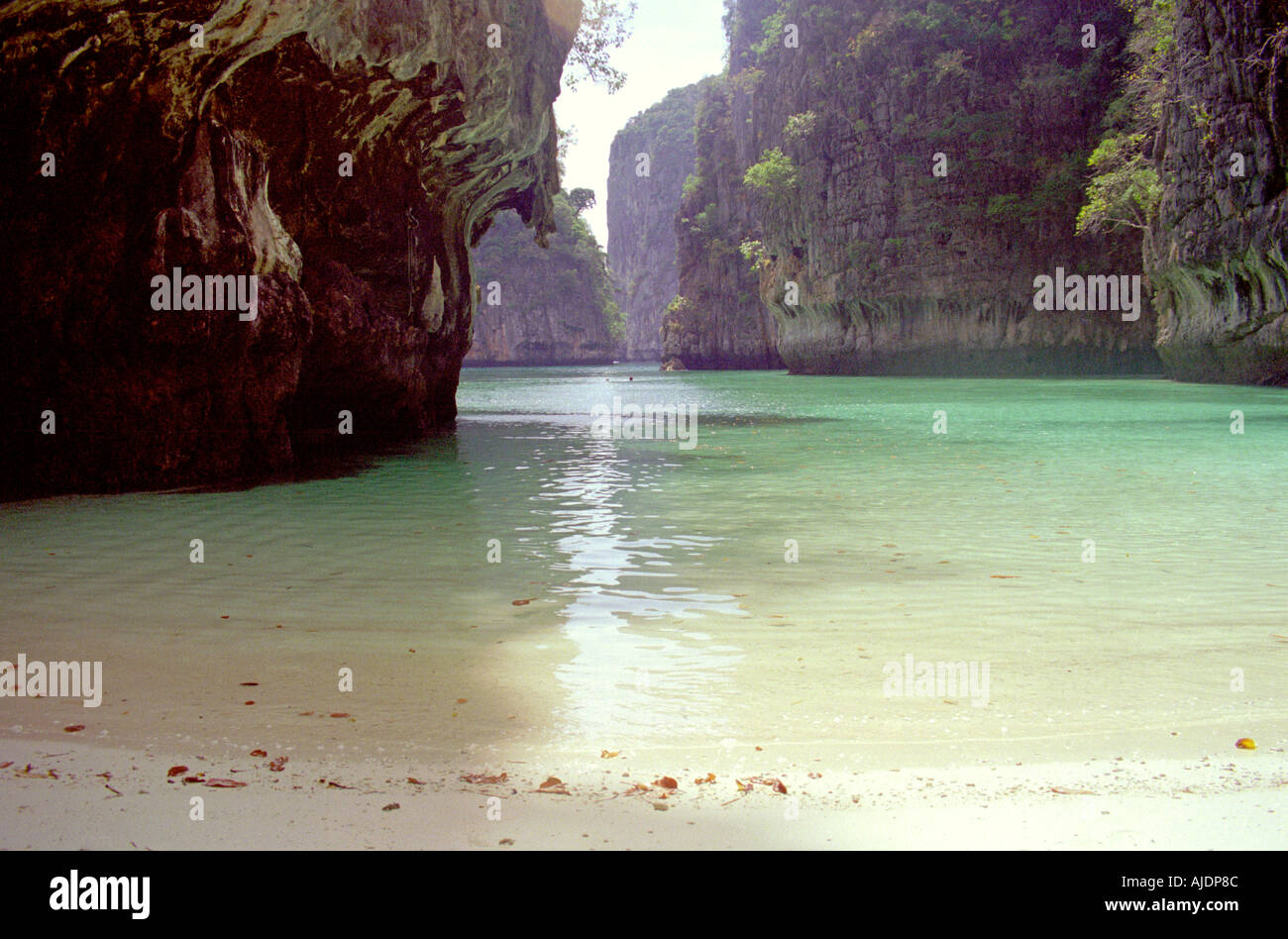 Ko Phi Phi Don cove and beach Thailand 1985 Stock Photo - Alamy