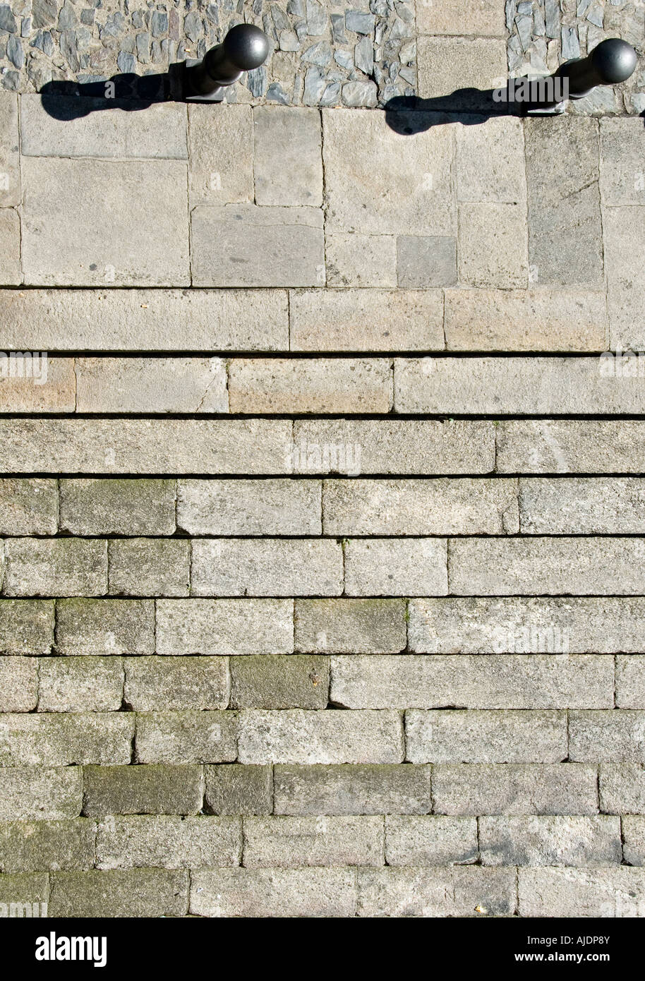 Stone Steps at viewed from above in Galicia, Spain Stock Photo - Alamy