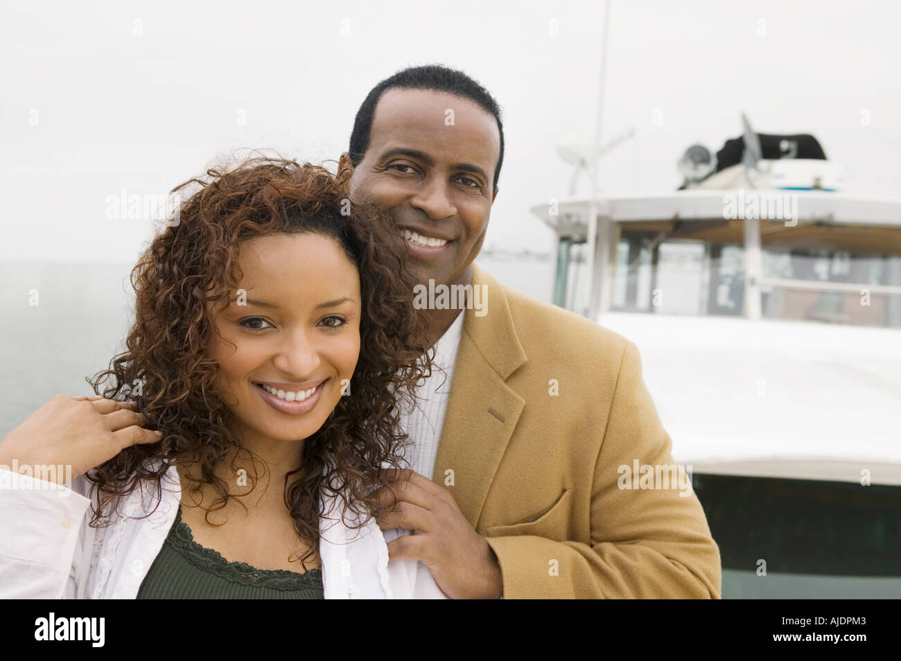 Couple on yacht, (portrait Stock Photo - Alamy