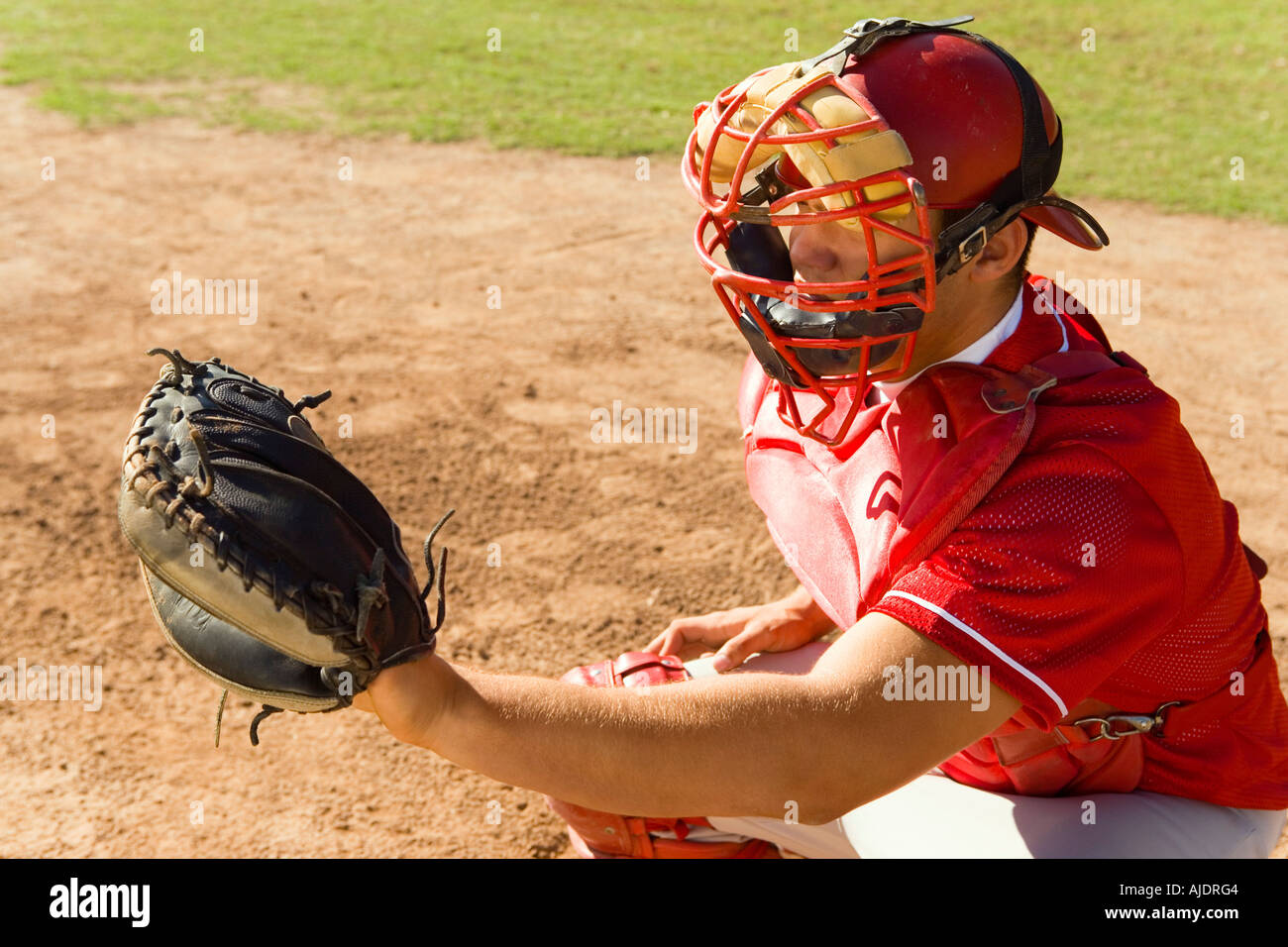 Catchers helmet hi-res stock photography and images - Alamy