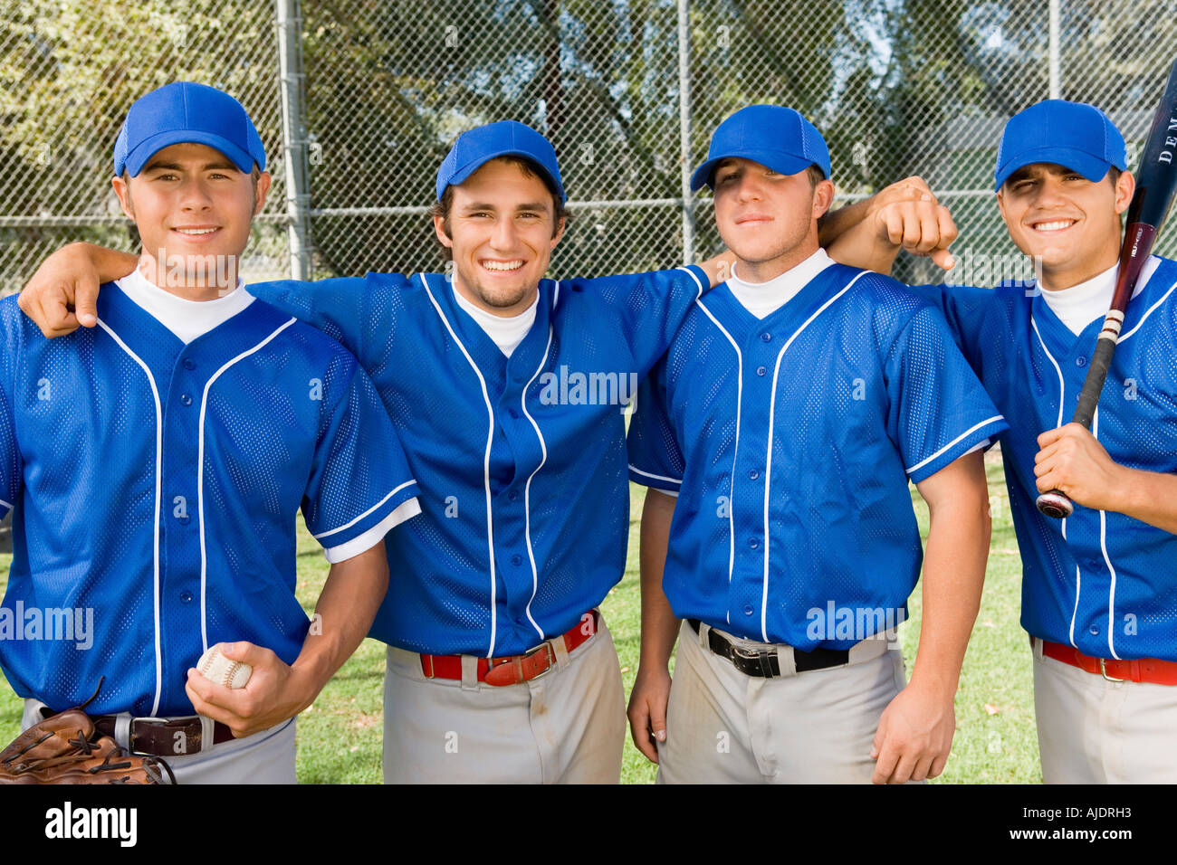 Professional baseball player posing baseball sport hi-res stock ...