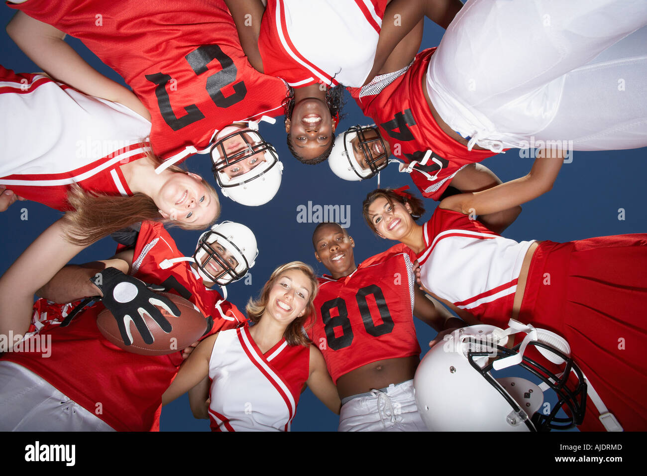 Cheerleaders football players in hi-res stock photography and images ...