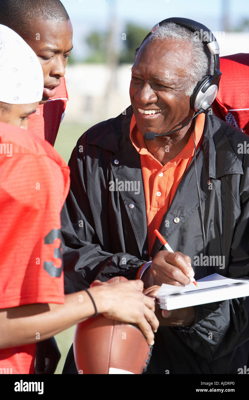 Coach and player hi-res stock photography and images - Alamy