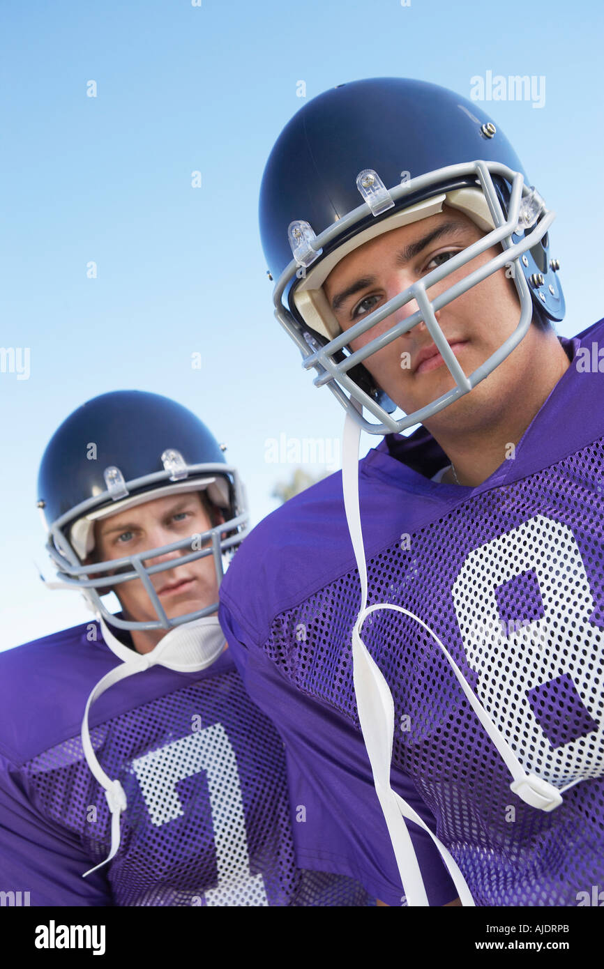 Two Football Players outdoors, portrait, (portrait Stock Photo - Alamy
