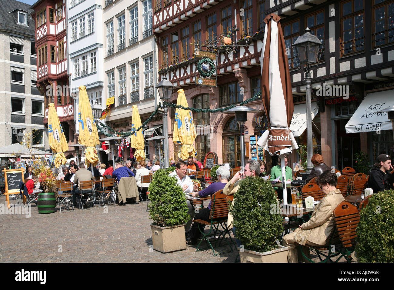Frankfurt Am Main Roemer Roemerberg Stock Photo - Alamy