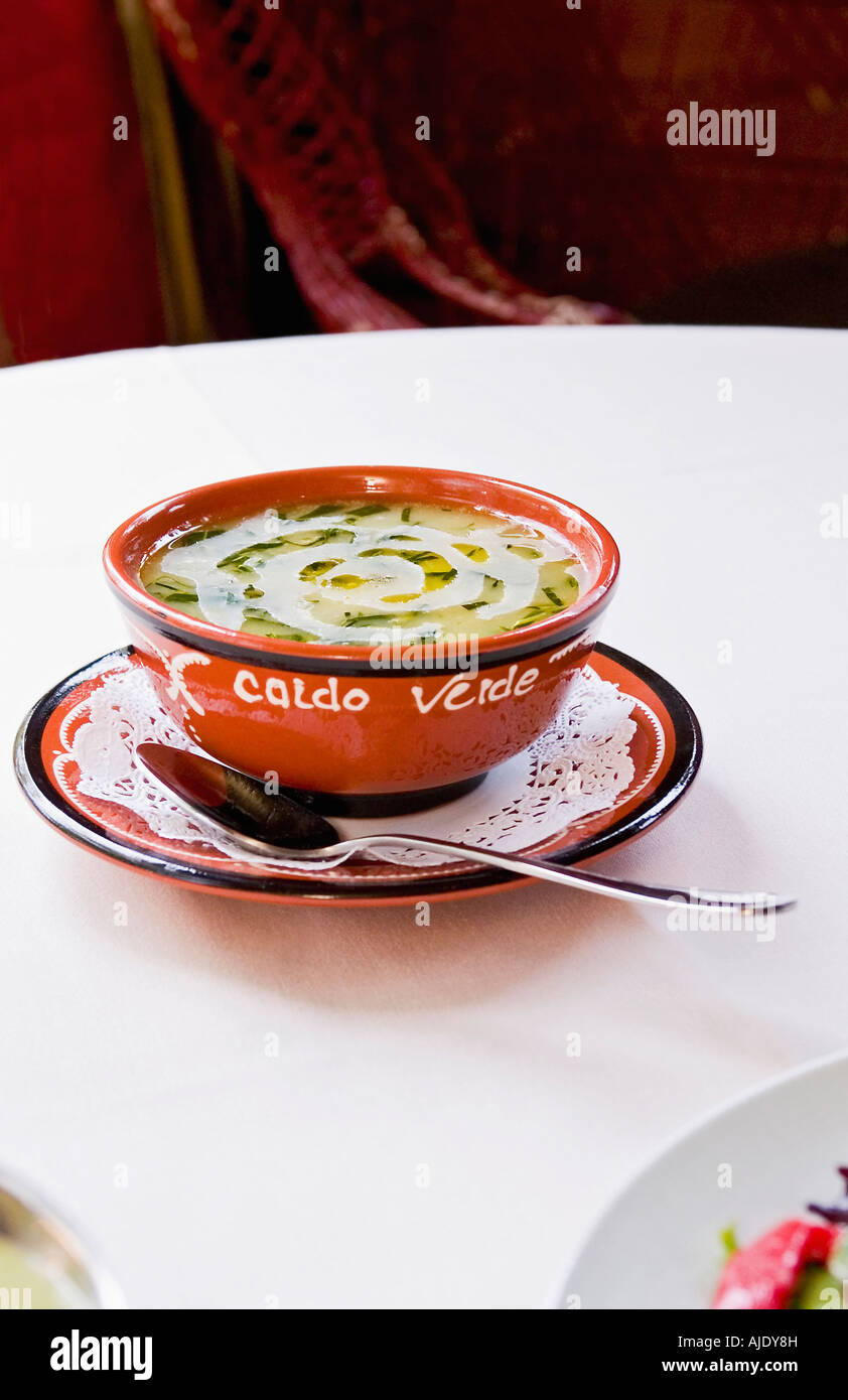 A bowl of soup on table Stock Photo - Alamy