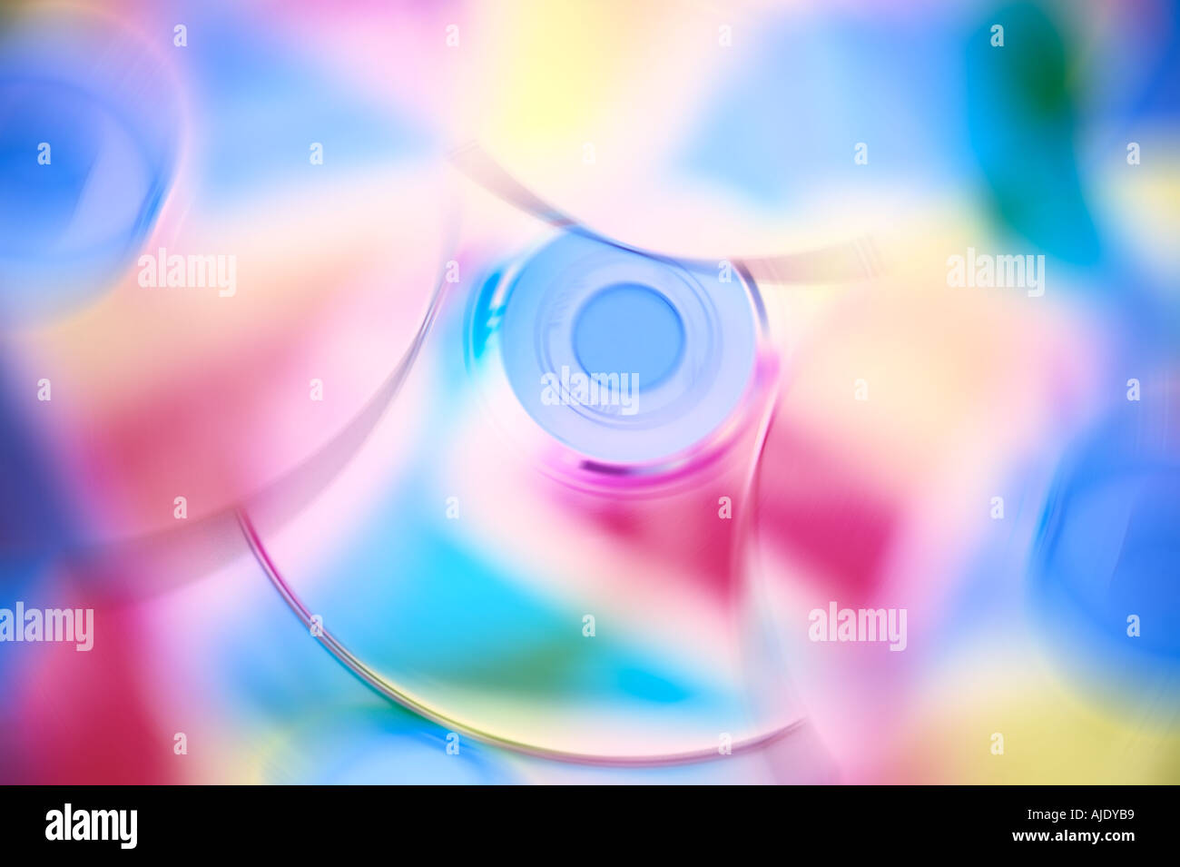 Colourized DVD and CD Stock Photo - Alamy
