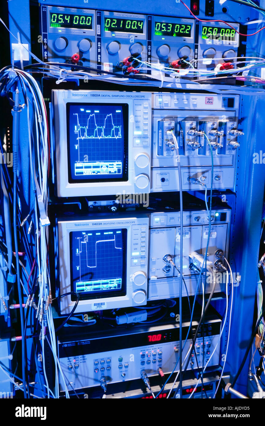 Electronic Development Test Stand Stock Photo - Alamy