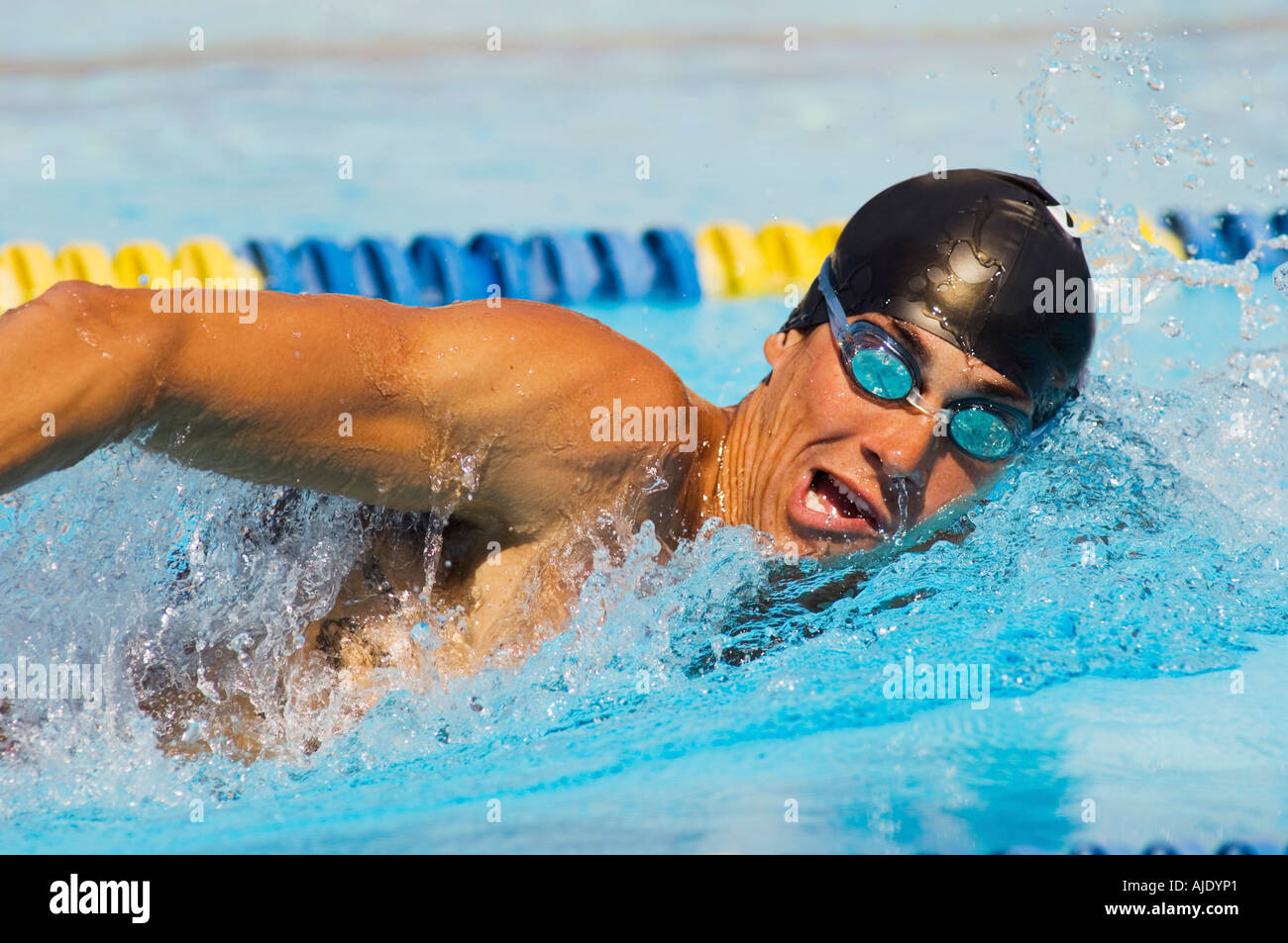 Individual swimmer hi-res stock photography and images - Alamy