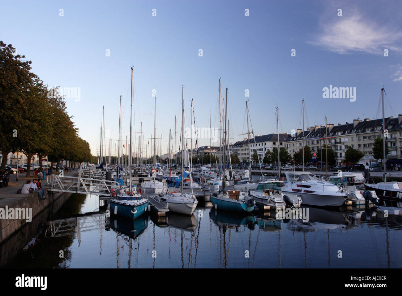Harbour in Caen Normandy Stock Photo - Alamy