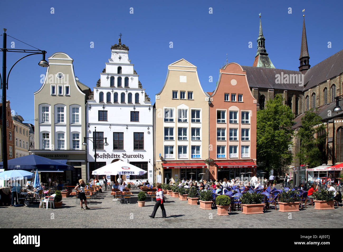 Mecklenburg Western Pomerania Rostock Neuer Markt New Market Platz ...