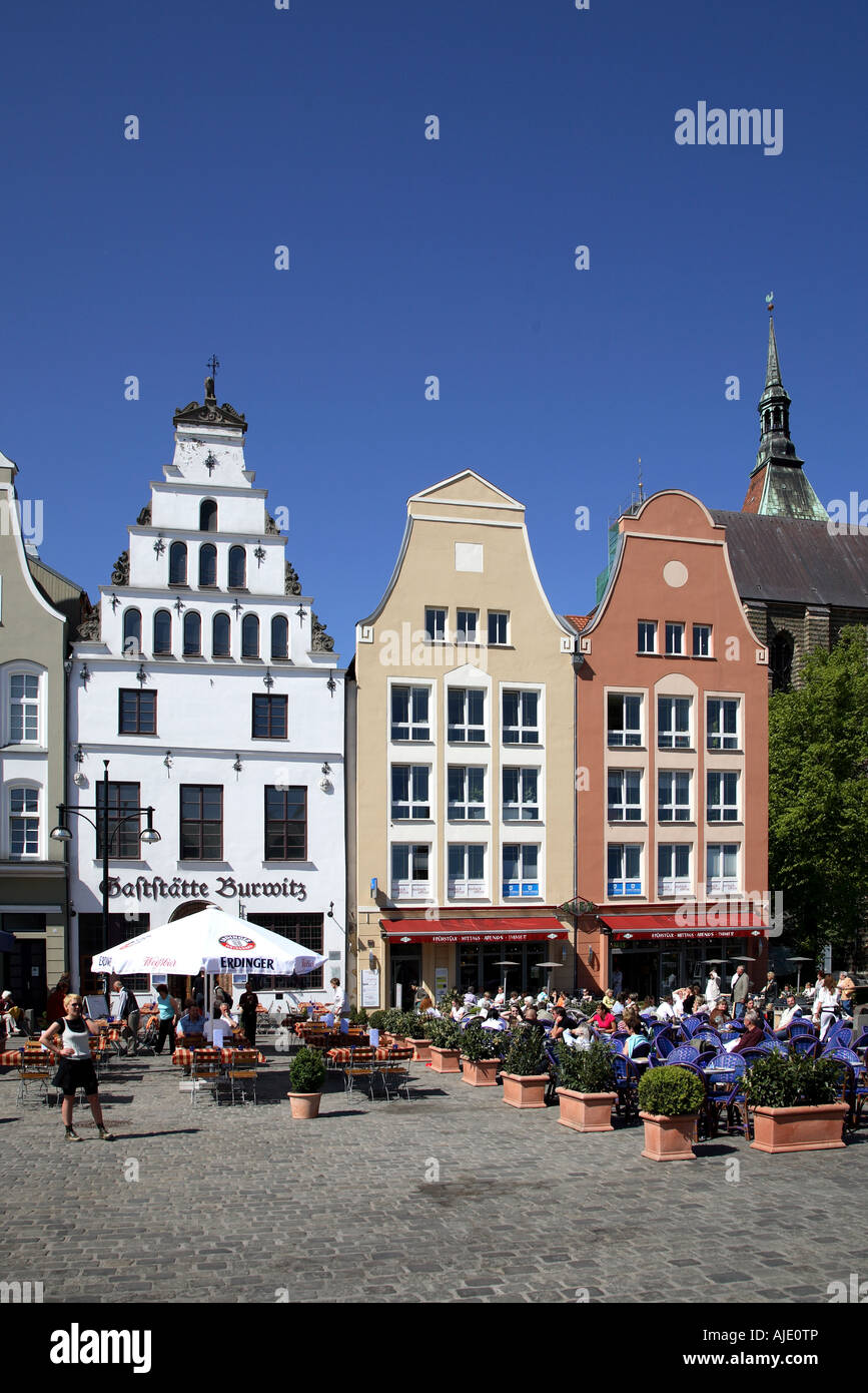 Mecklenburg Western Pomerania Rostock Neuer Markt New Market Platz ...