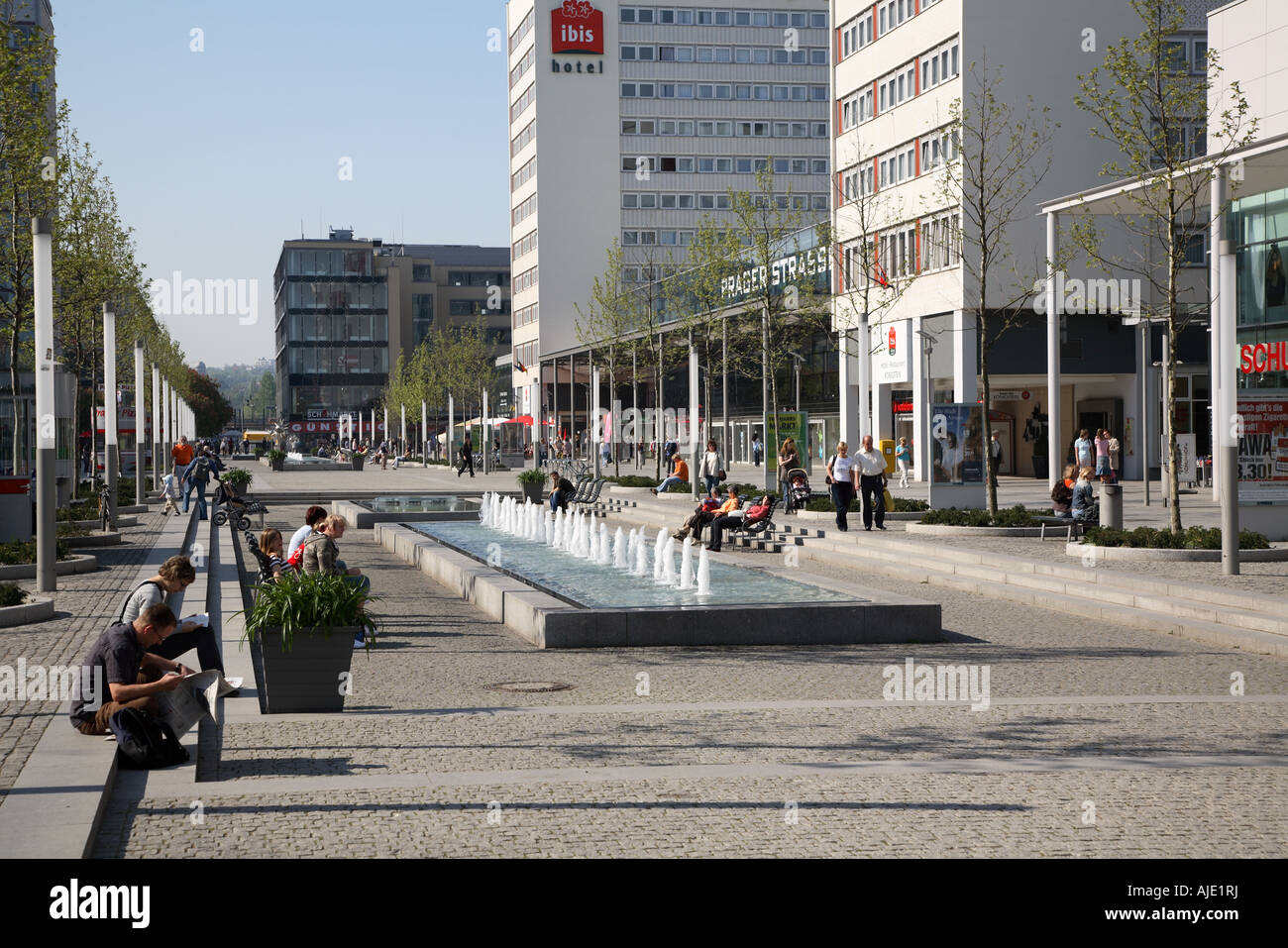 Sachsen Saxony Dresden Prager Strasse Str Street St Stock Photo - Alamy