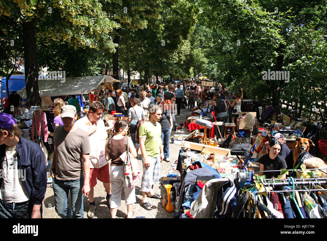 Berlin Boxhagener Platz Place Square Friedrichshain Kreuzberg Stock ...