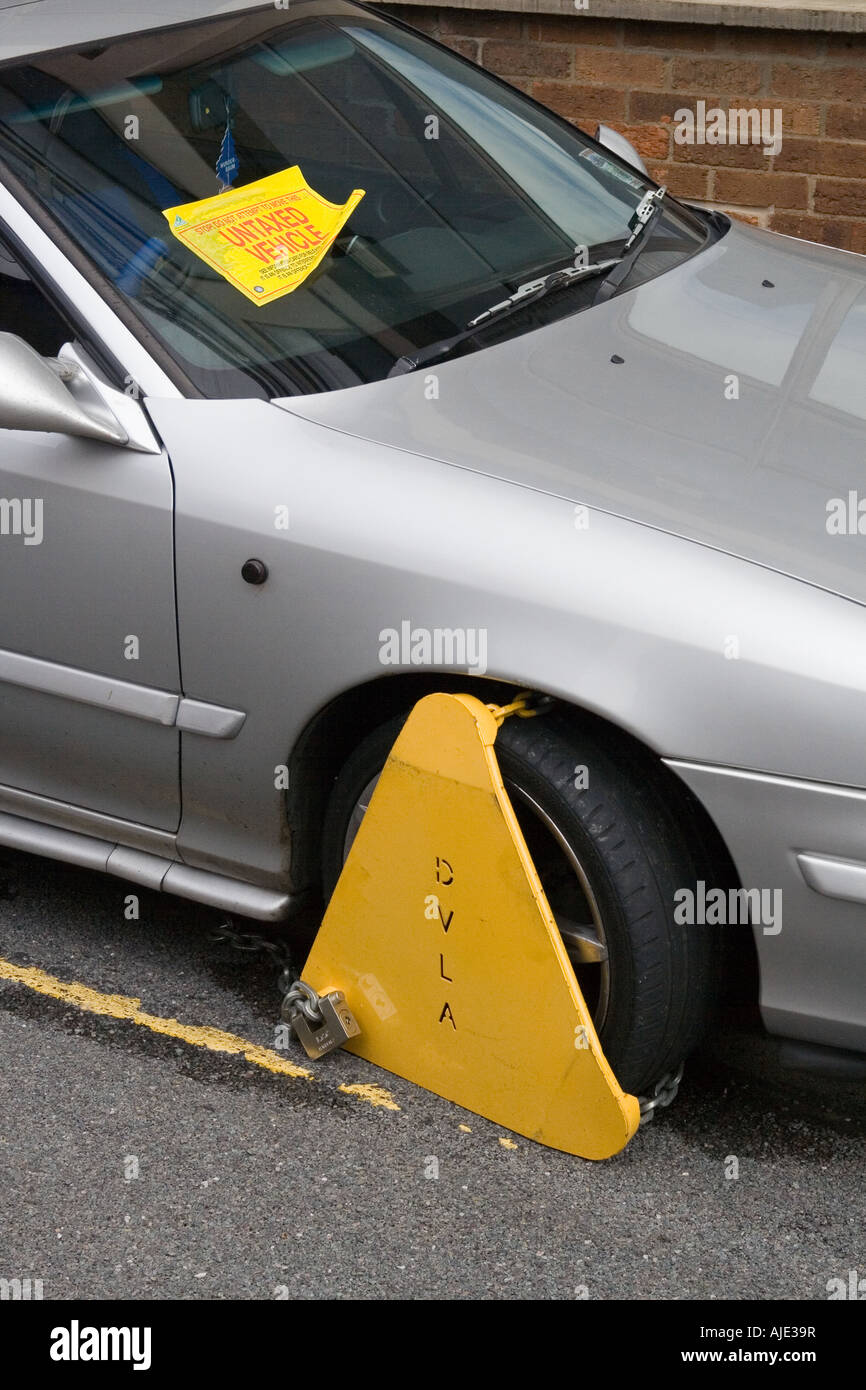 Car, wheel clamp, government agencies, untaxed, Denver Boot, yellow ...