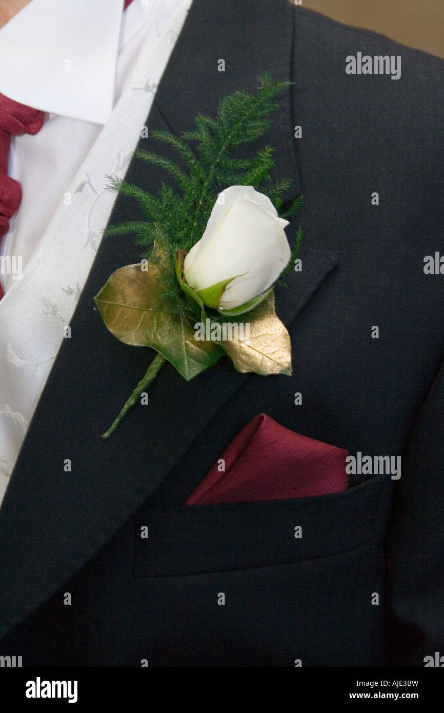 The Groom, Wedding day, suit, corsage, flower, neck tie, marriage ...