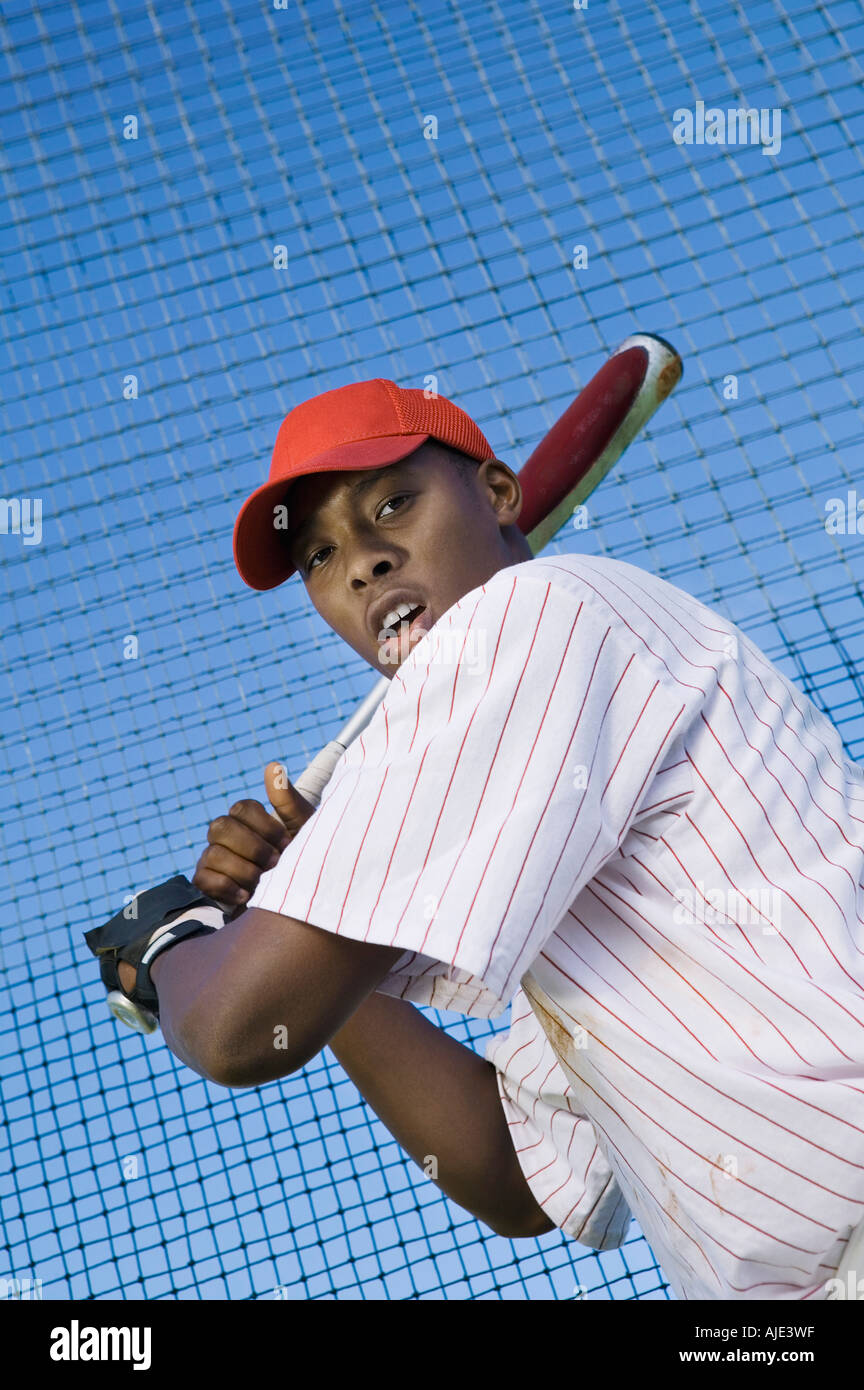 Baseball batter during practice, (portrait Stock Photo - Alamy