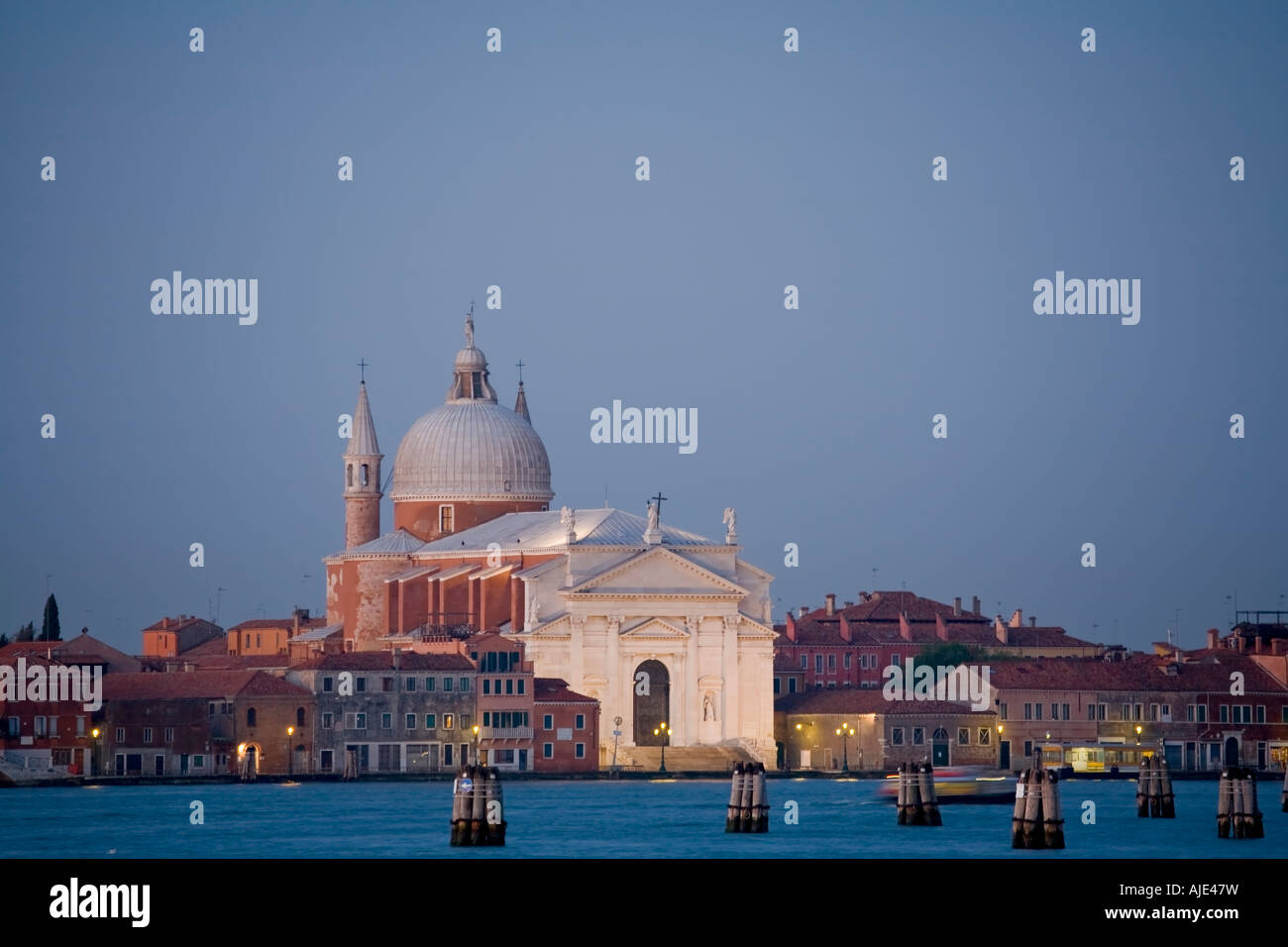The Church of Il Redentore on the island of Giudecca Venice in early ...