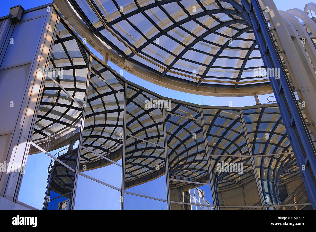 Reflections of columns at the Forum at Les Halles, Paris France Stock ...