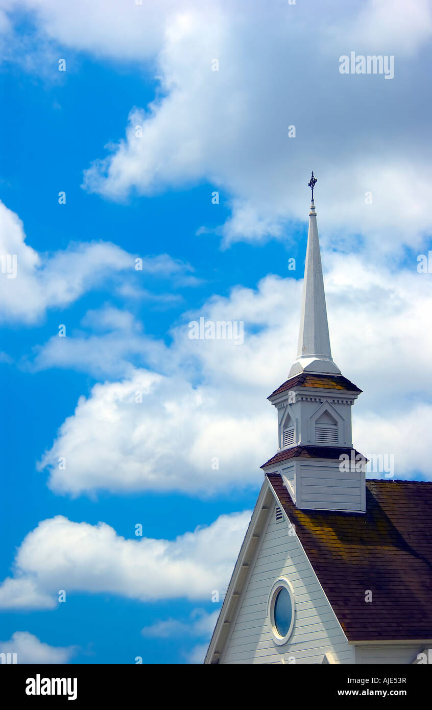 Cute little church with steeple hi-res stock photography and images - Alamy