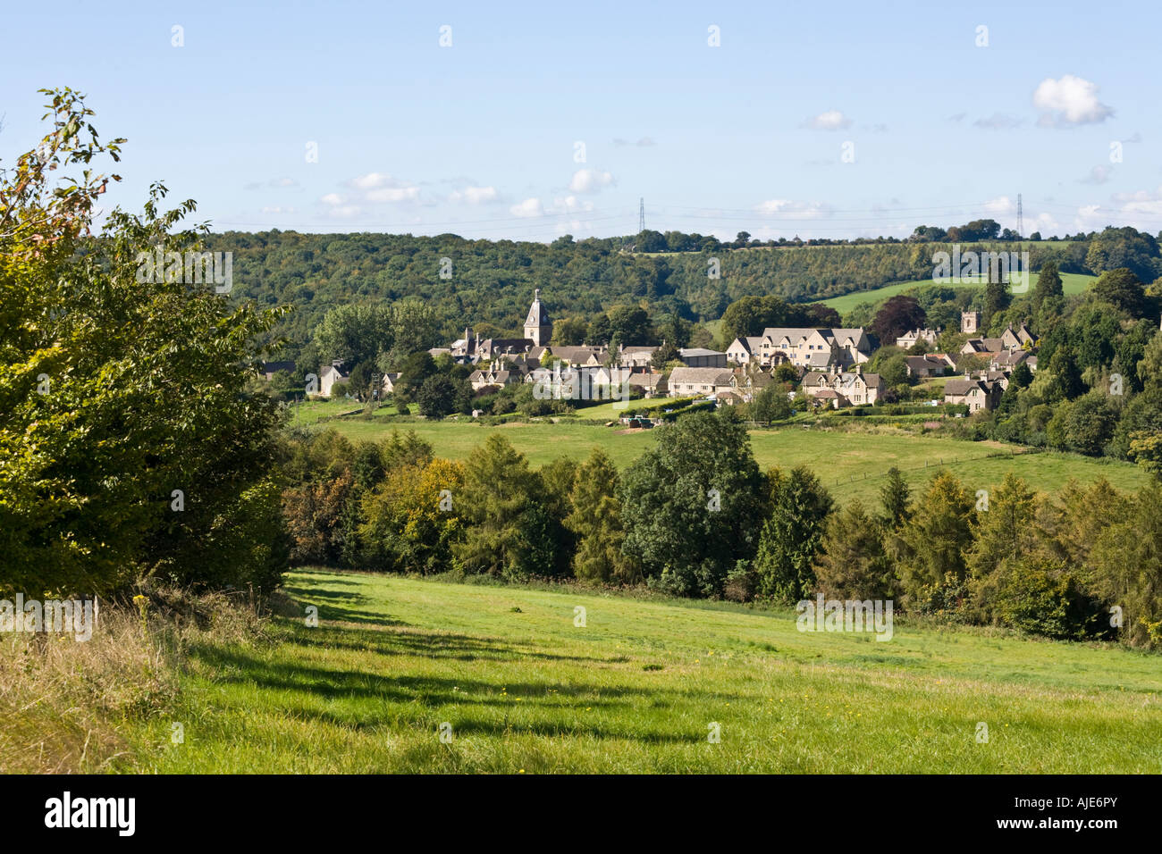 The Cotswold village of Rendcomb, Gloucestershire Stock Photo - Alamy