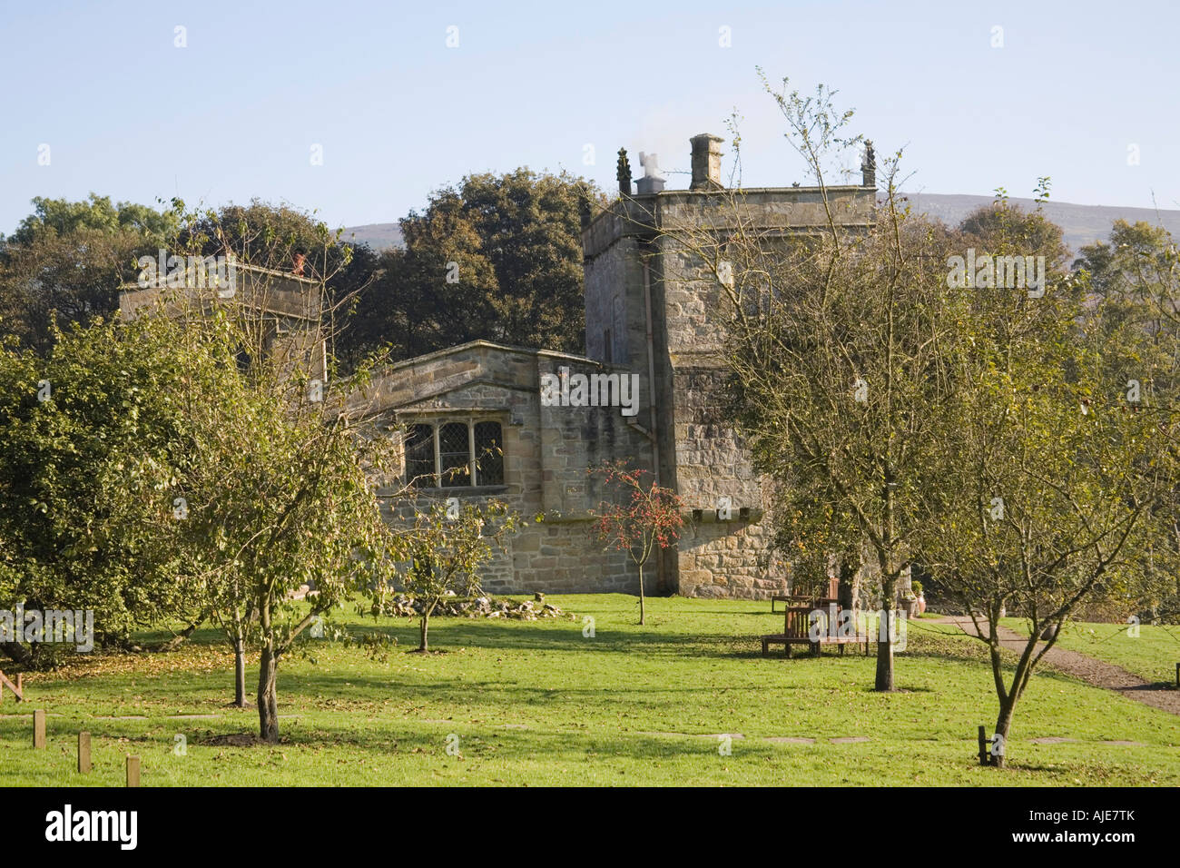 BARDEN NORTH YORKSHIRE England UK The Priests House was built by Henry ...