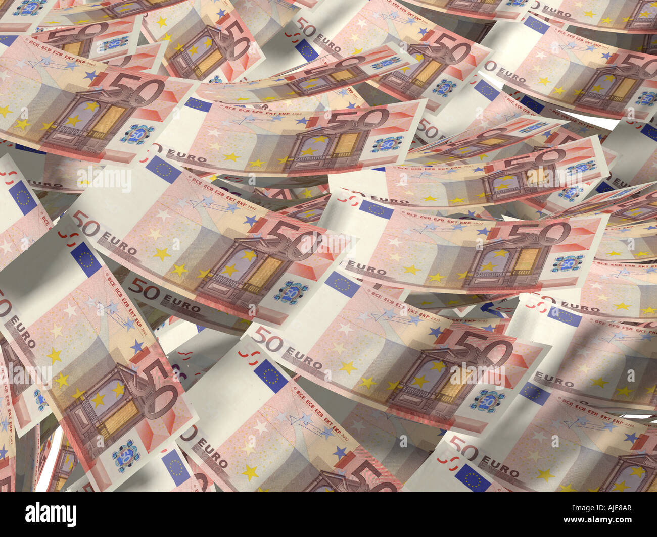 Euro notes maden as Christmas tree against white background Stock Photo ...