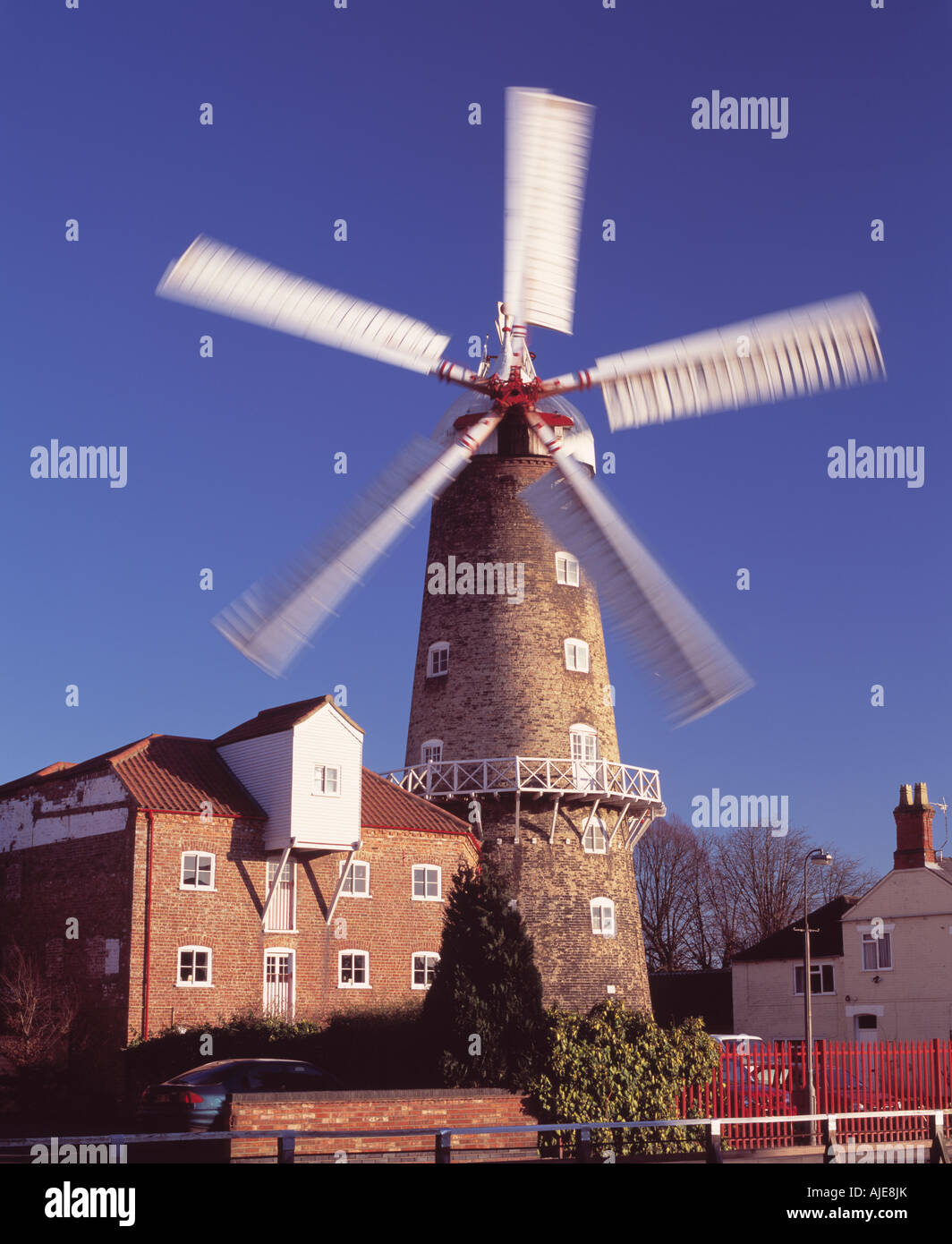 Action picture of Maud Foster mill working in Boston Lincolnshire Stock ...