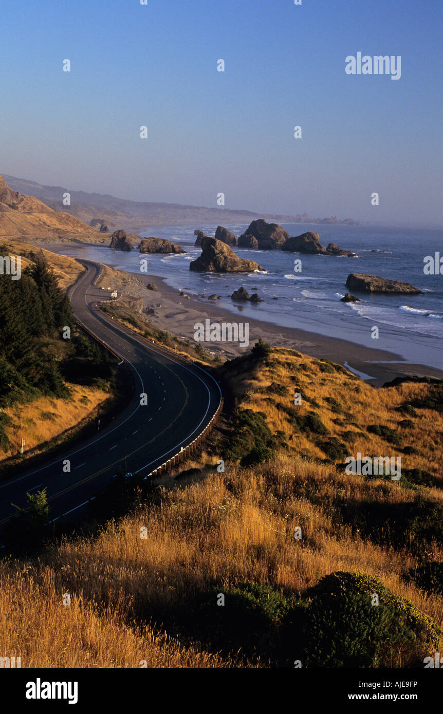 Cape Sebastian State Park Southern Oregon Coast Highway 101 sunset ...