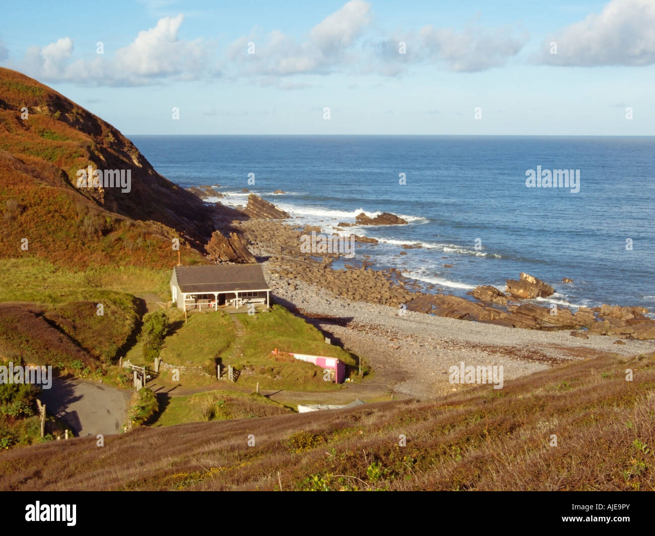 Millook Haven beach, Atlantic Heritage Coast, South West Coast Path ...