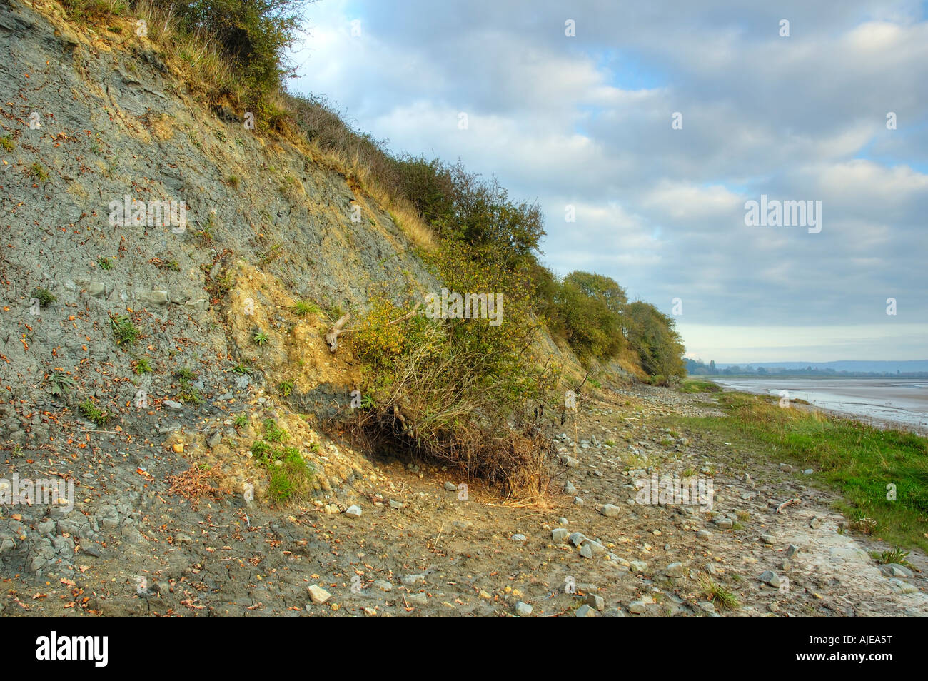 Crumbling Cliffs at Hock Cliff Frethern Stock Photo - Alamy