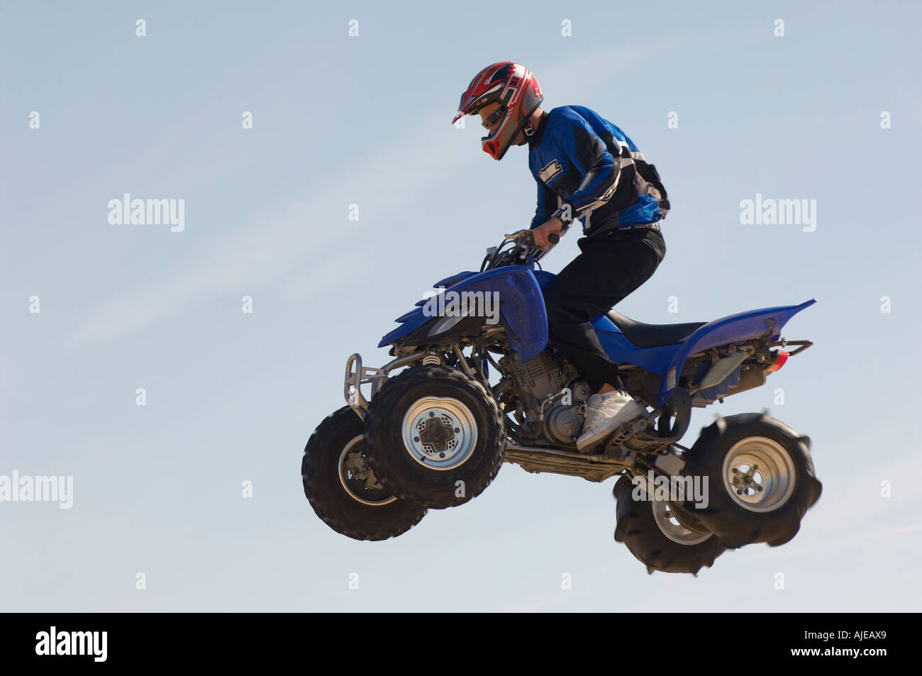 Quad bike in air hi-res stock photography and images - Alamy